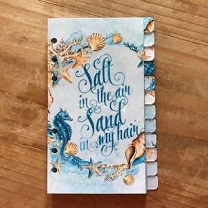 Seashell Planner Dividers, Dashboard Plus Tabbed Dividers, Mini, Pocket ...