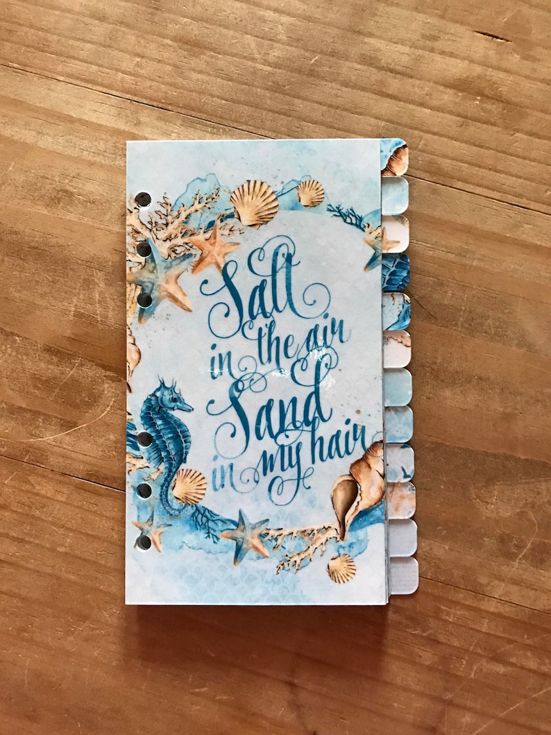 Seashell Planner Dividers Dashboard Plus Tabbed Dividers - Etsy