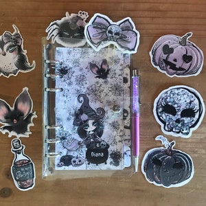 Halloween Planner Divider Set. Comes With Dashboard + 6 Tabbed Dividers ...