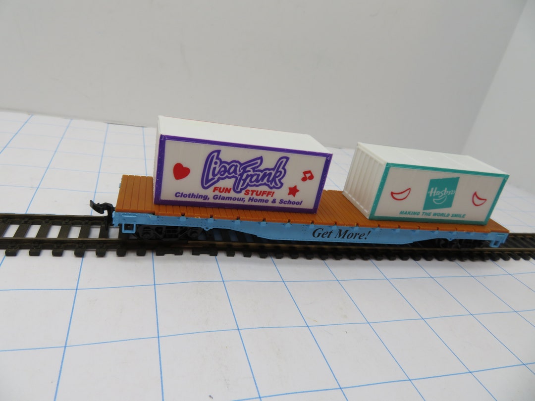 MH 311 HO IHC Flat Container Car With Containers Vintage 2001 Brand New ...