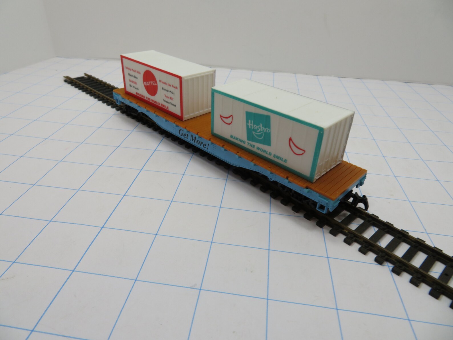 MH 352 HO Mehano IHC Eckerd Flat Car With Containers Vintage - Etsy