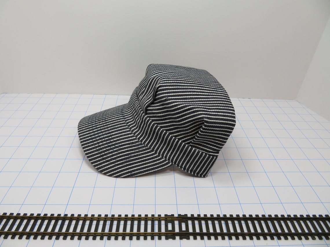 Adult Classic Striped Train Engineer's & Brakeman's Hat Adjustable - Etsy