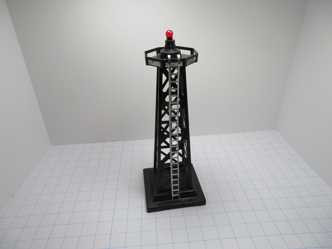P 304 O - O/27 Marx Light Tower Post War 1960 Tested Works Great ...