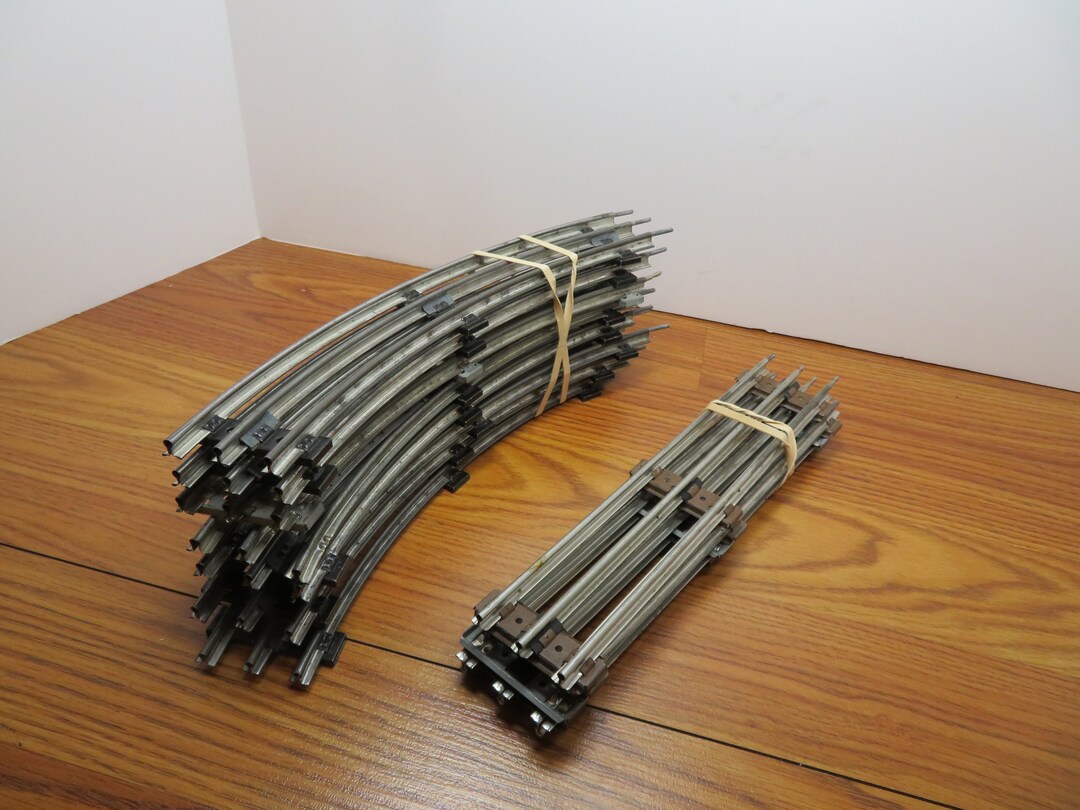 T 293 O/27 Gauge Marx Track 8 Curves 4 Straights Nice Shape Post War ...