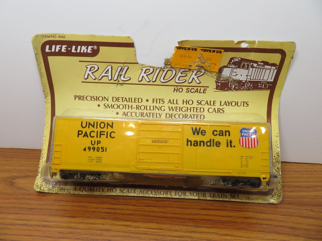 MH 954 HO Life-like Rail Rider 1990 Union Pacific Box Car 49905 Brand ...