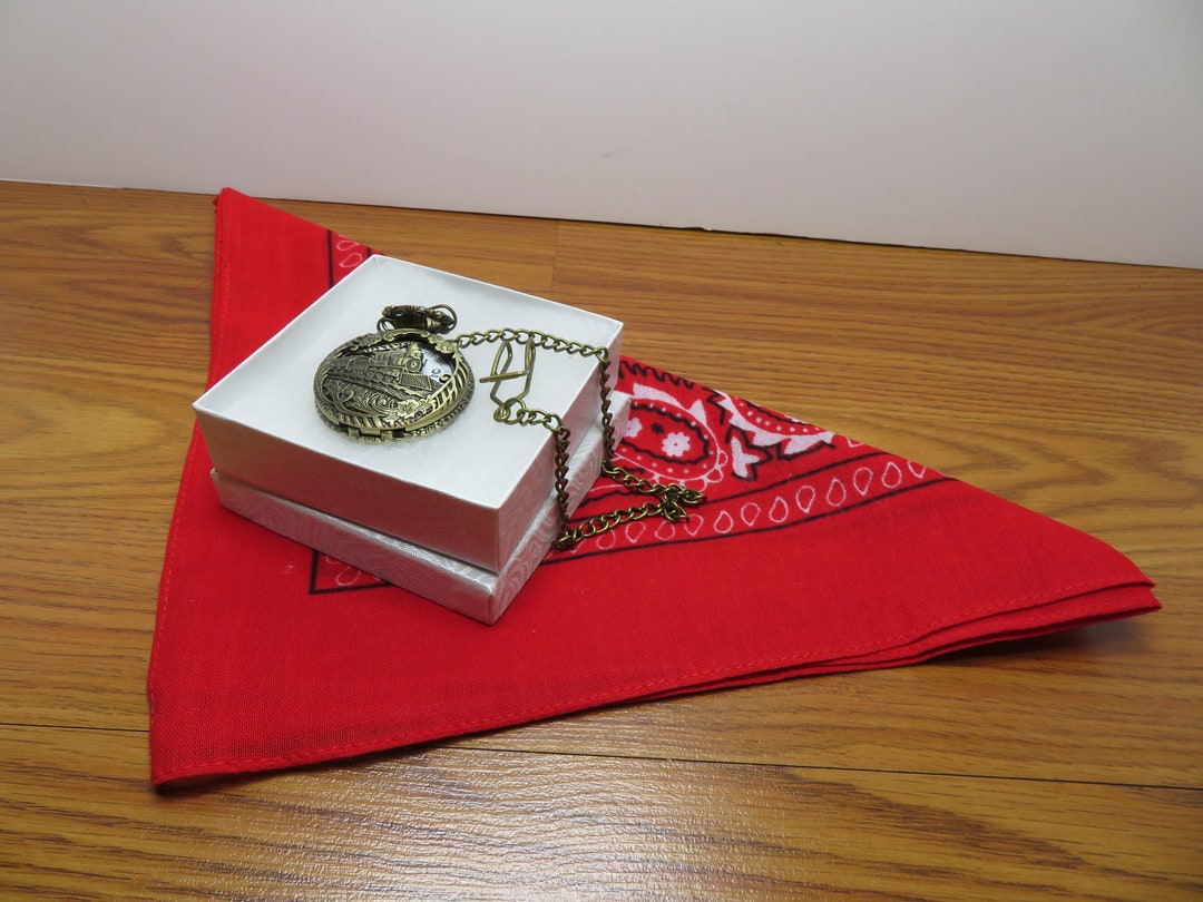 WB1 Train Quartz Conductors Pocket Watch Antique Brass With Partcial ...