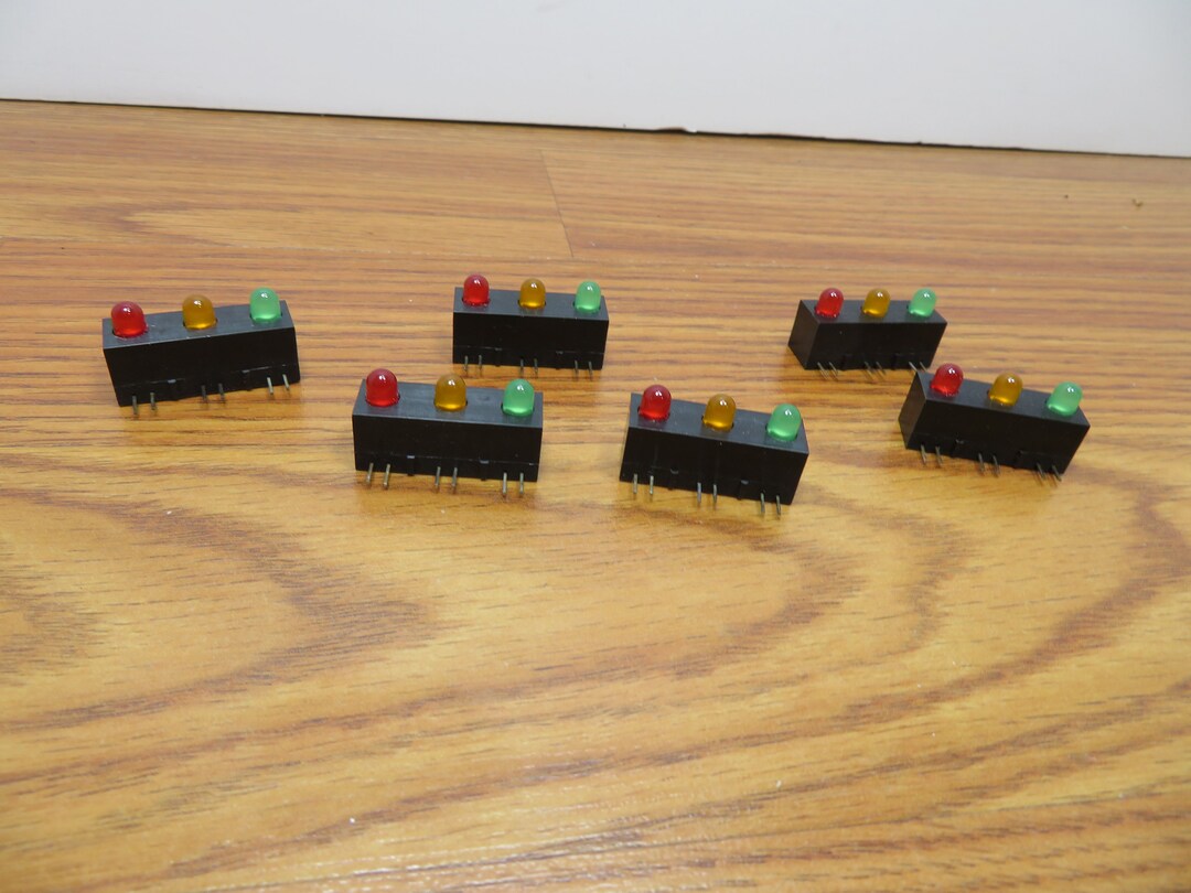 P 79 Ho Or O Gauge Block Signal Lights 3 Different Color 6 Pack