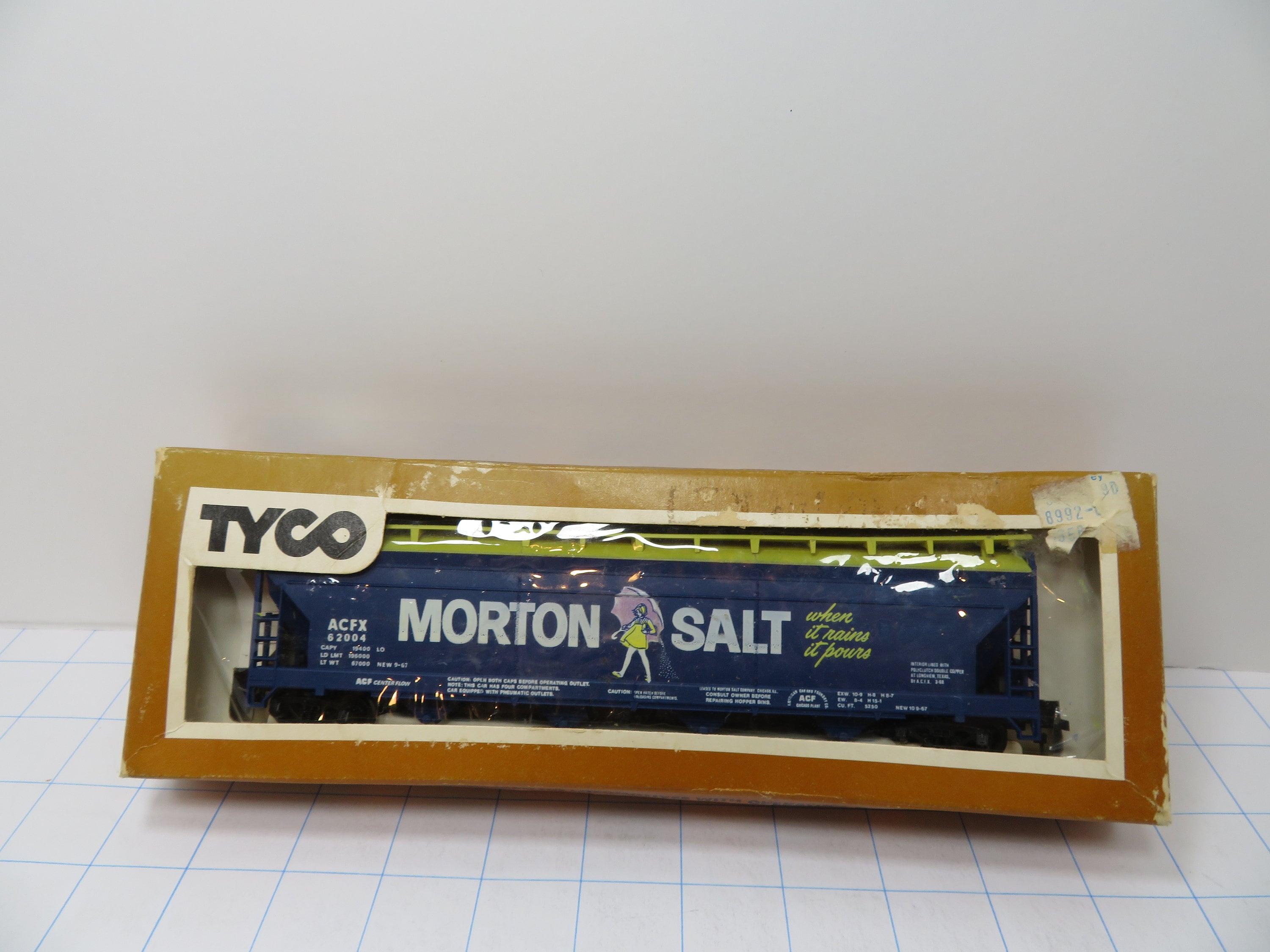 H 250 HO Tyco Morton Salt Billboard Hopper Advertising Car 62004 ...
