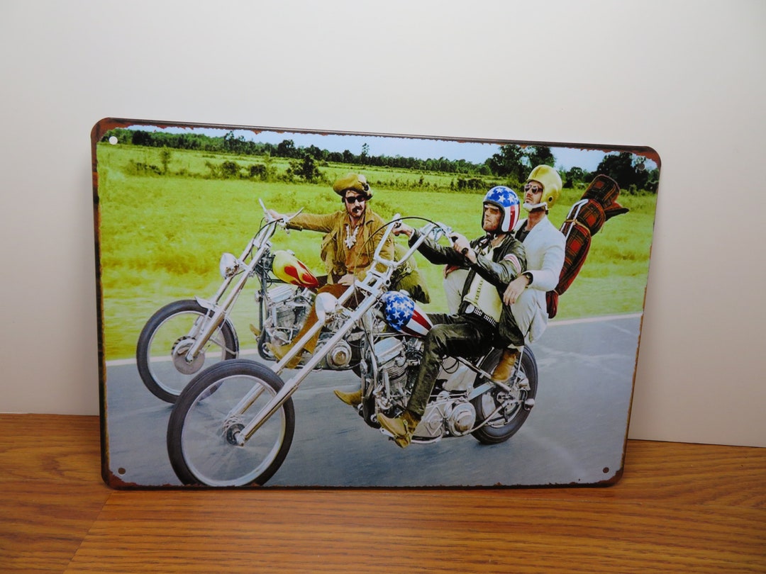 Vintage Easy Rider Tin Sign New Old Stock - Etsy