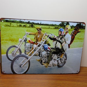 Vintage Easy Rider Tin Sign New Old Stock - Etsy