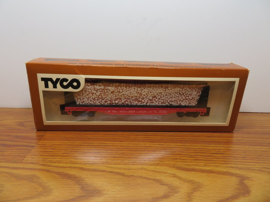 T 356 HO Tyco Pulpwood Car the Southern Railroad With Load Vintage 1970 ...