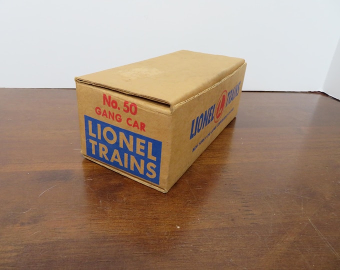 F 245 O Gauge Lionel #50 Gang Car With (2) Men - Original Box - 1950's ...