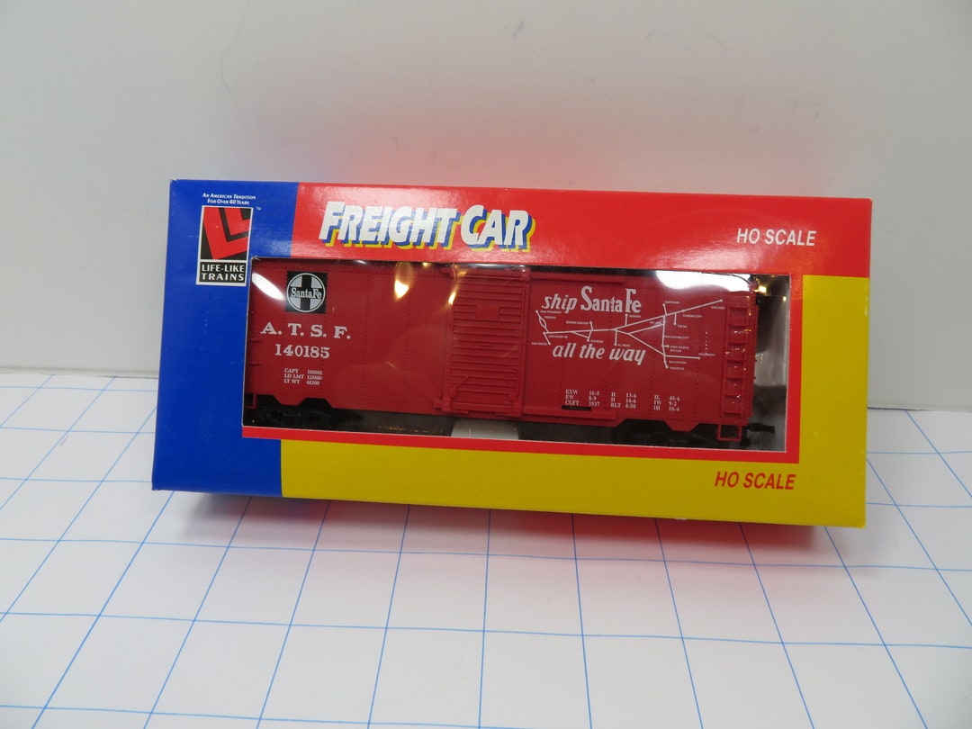 MH 711 HO Life-like ATSF 140185 Santa Fe Box Car Brand New - Etsy