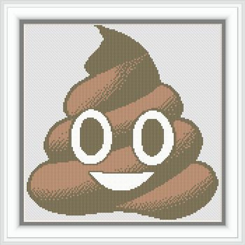 Funny Cross Stitch Pattern Poop,instant Download PDF - Etsy