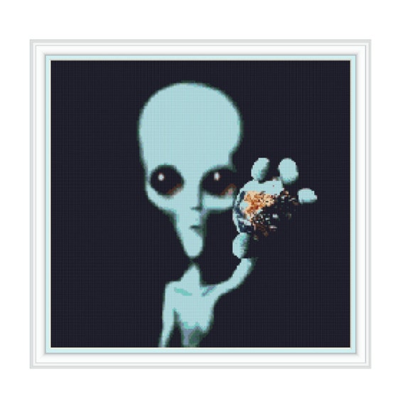 Cross Stitch Pattern alieninstant Download PDF | Etsy