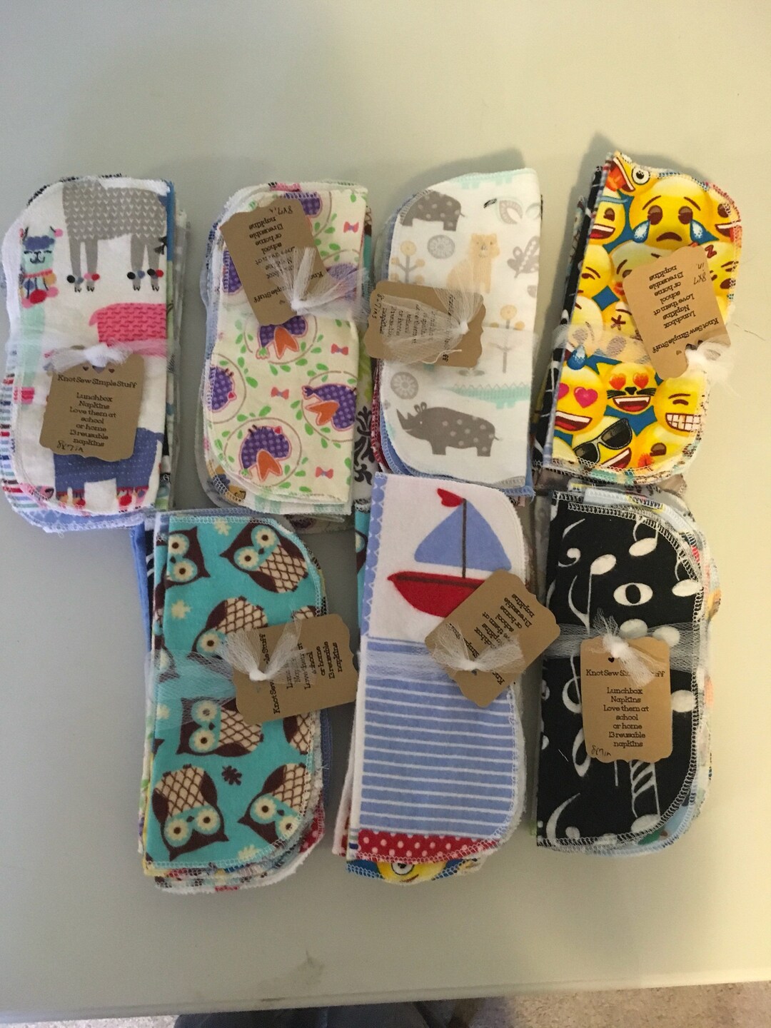 Cloth Napkins-children Napkins Lunck Box Napkins Childs Napkin Kids ...