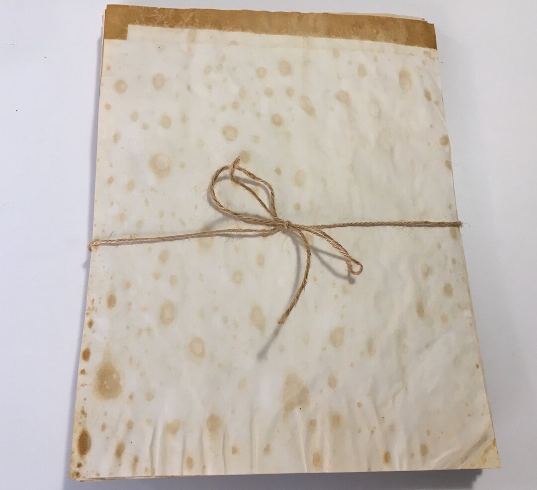 50 Tea Dyed Paper Bundle, Tea Stained , Junk Journal ,stationary ...