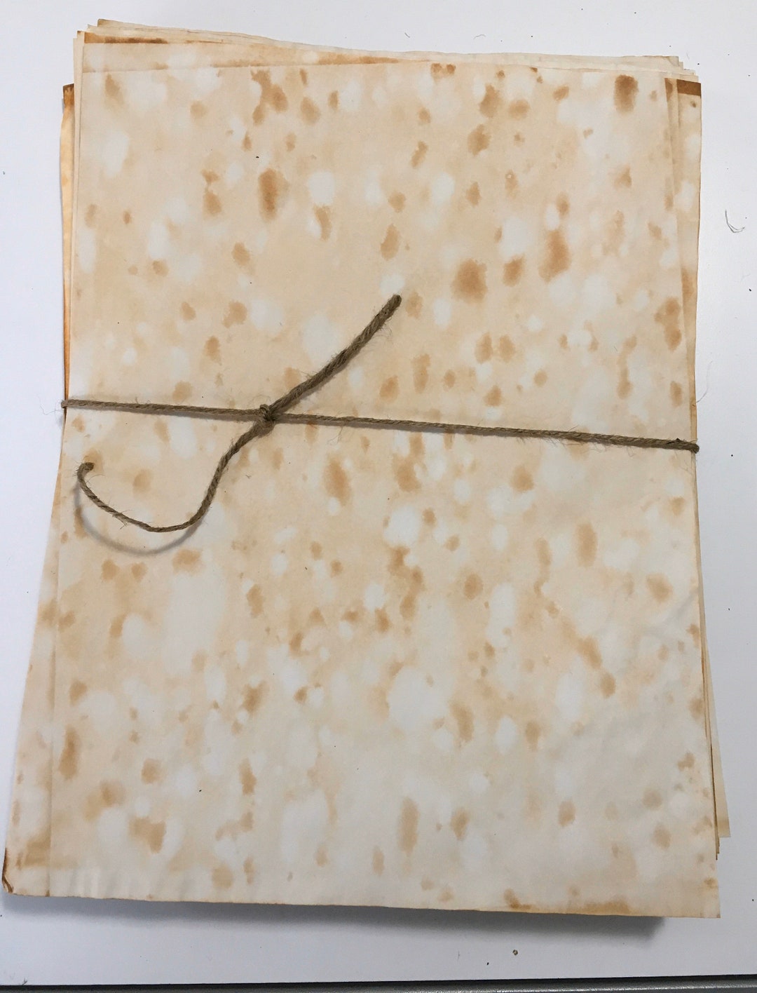 50 Green Tea Dyed Paper Bundle, Tea Stained , Junk Journal ,stationary ...