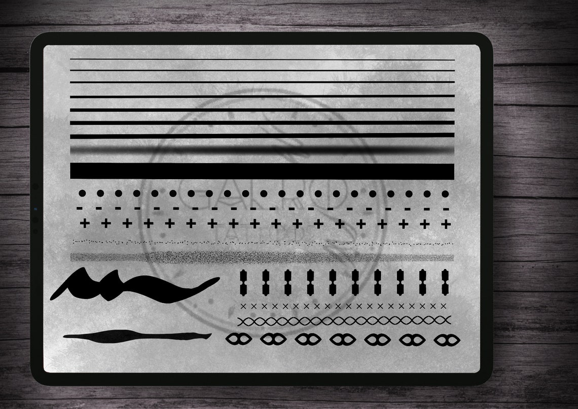 20 Basic Line Work Brushes. Line Art Brushes for Procreate. - Etsy