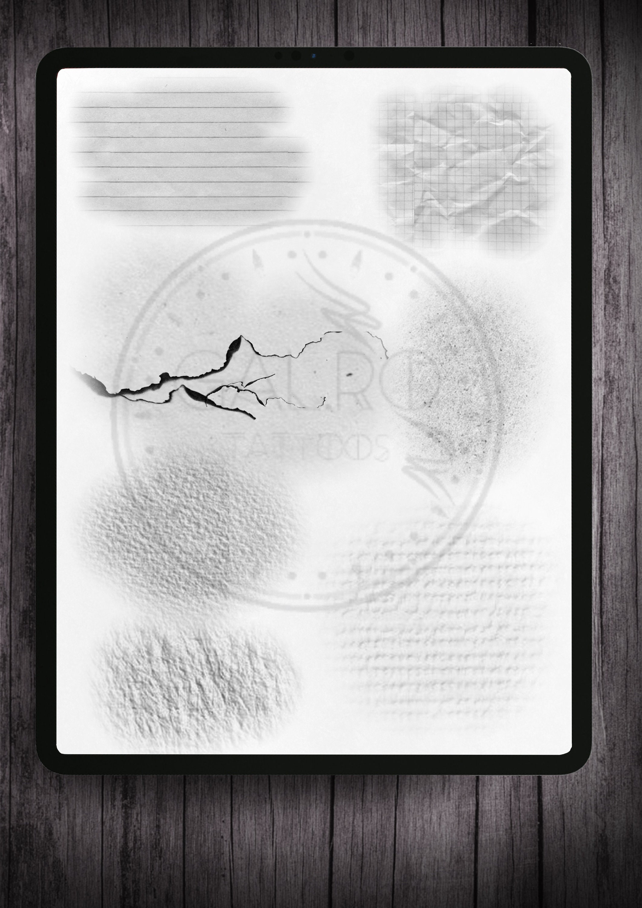 18 Basic Paper Texture Brushes. Paper Brushes for Procreate. - Etsy