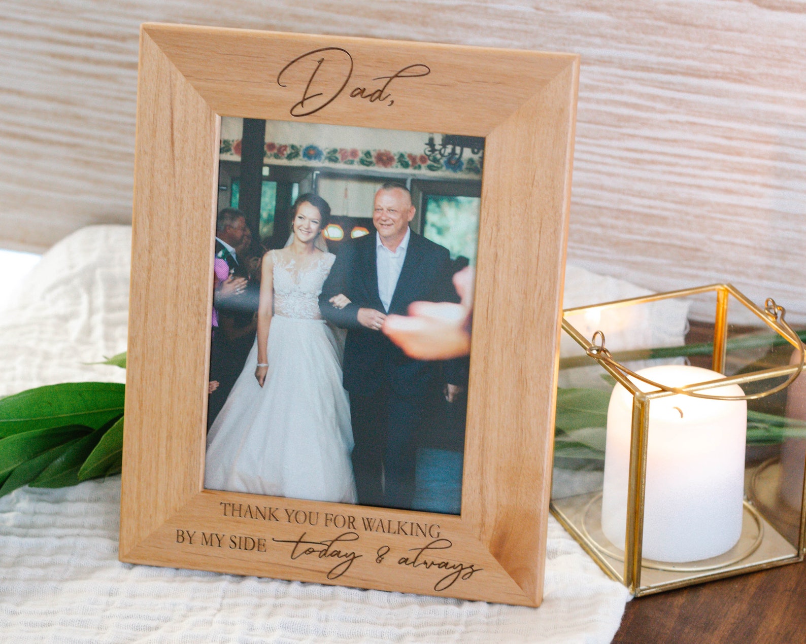 Father of the Bride Gift From Bride Wood Picture Frame - Etsy