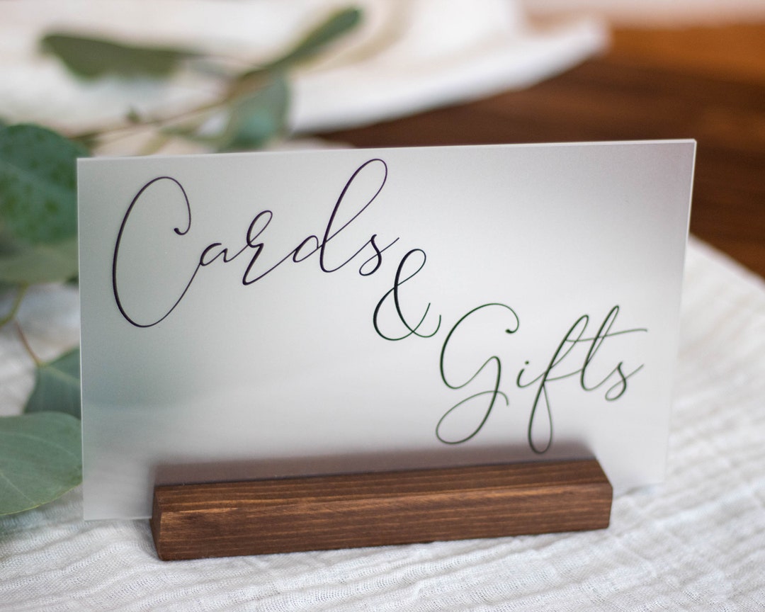 Cards and Gifts Sign - Gift Table Sign - Wedding Cards Sign - Wedding ...