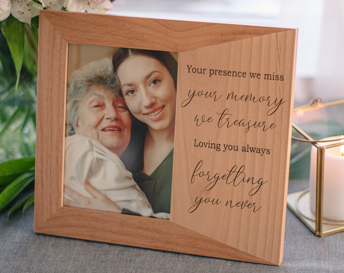 Memorial Photo Frame - 5x7 Picture Frame - Sympathy Gift - Remembrance ...