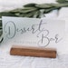 Dessert Bar Sign - Acrylic Wedding Sign - Wedding Reception Sign - Cake ...