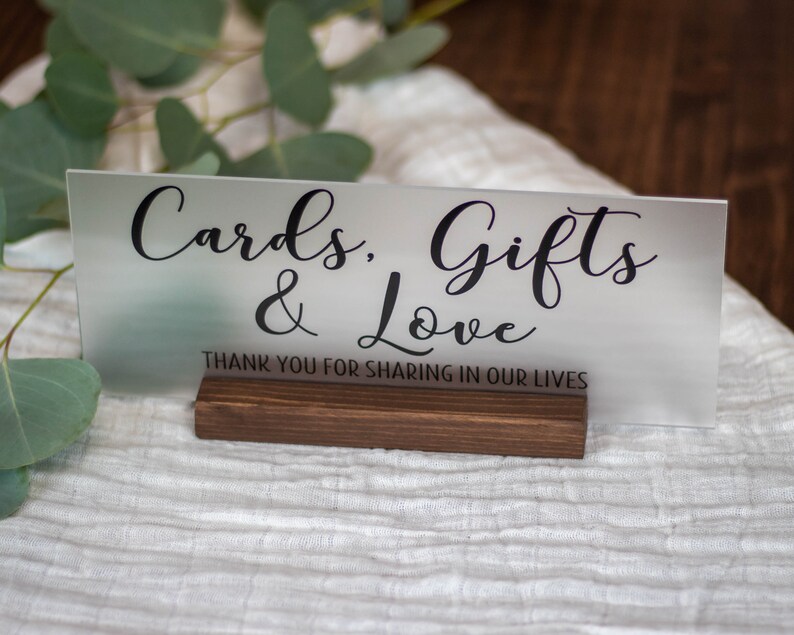 Cards and Gifts Sign Gift Table Sign Card Box Sign - Etsy
