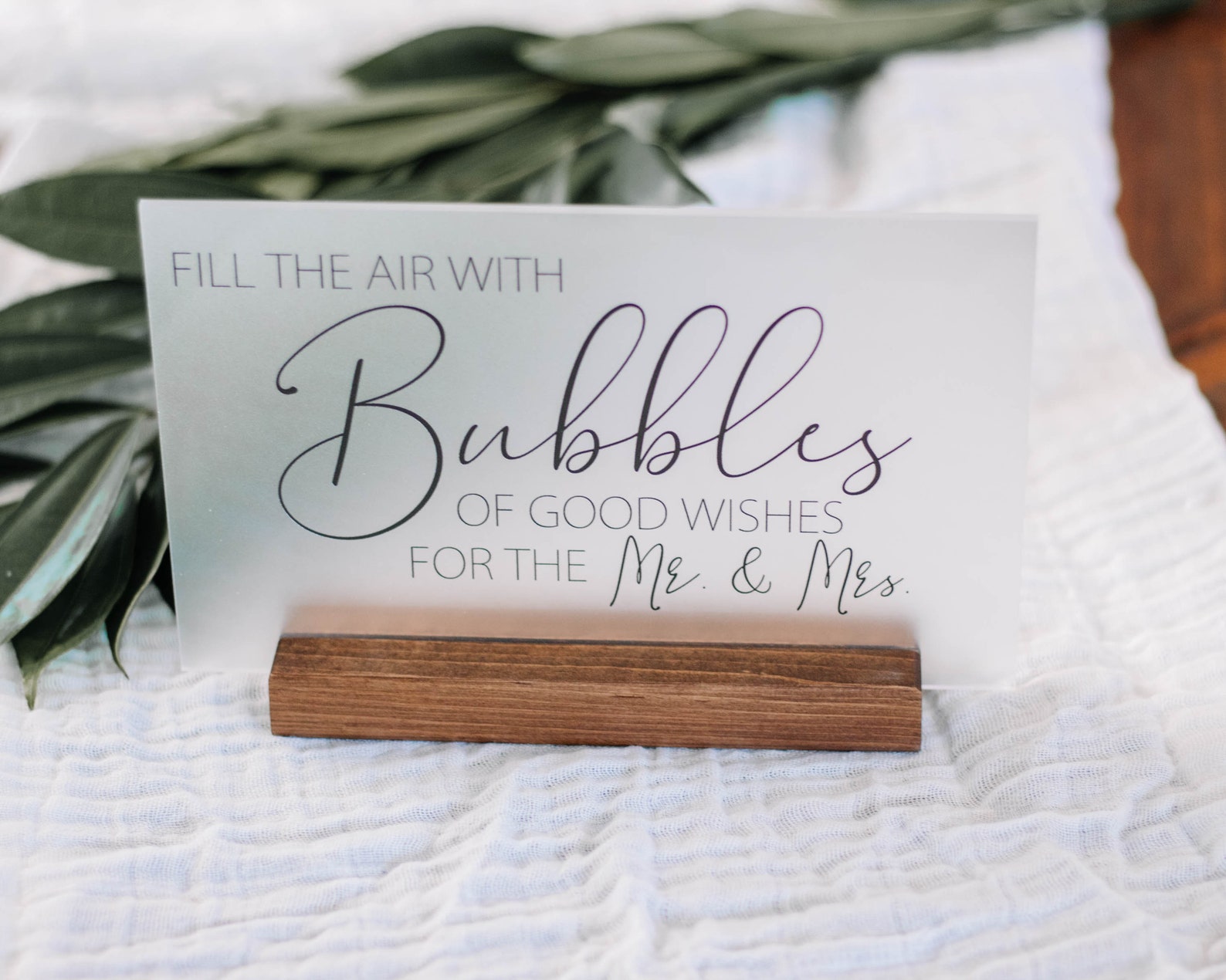 Wedding Bubbles Sign Acrylic Wedding Sign Wedding Send off - Etsy UK