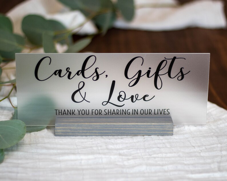 Cards and Gifts Sign Gift Table Sign Card Box Sign - Etsy