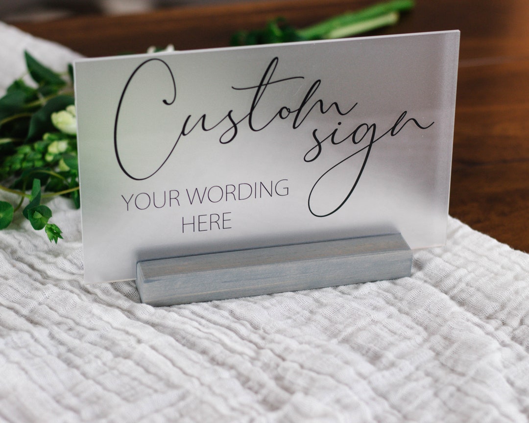 Custom Event Sign - Personalized Wedding Sign - Customized Party Sign ...
