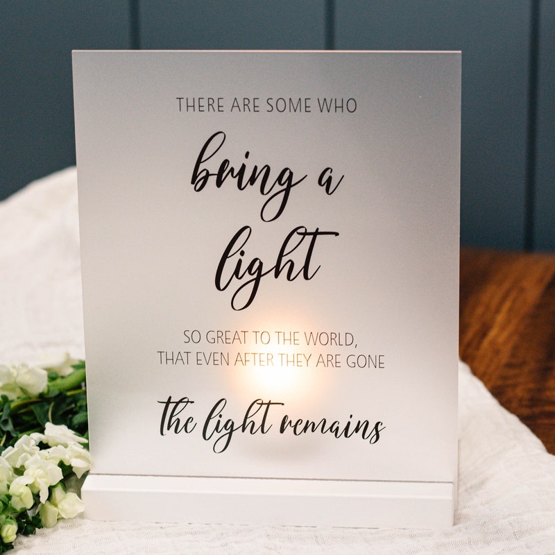 Memorial Table Sign - Etsy