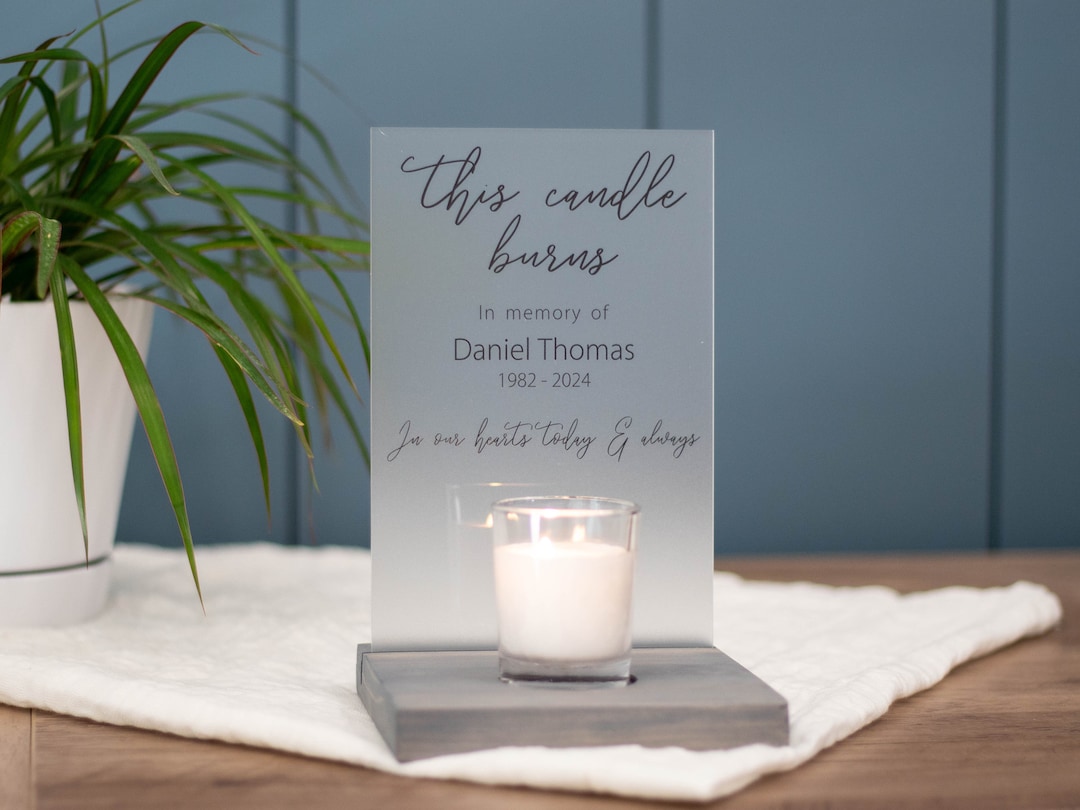 Personalized Sympathy Candle - Gift for Grieving Friend - Memorial ...