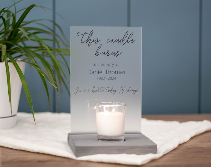 Personalized Sympathy Candle - Gift for Grieving Friend - Memorial ...