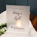 Acrylic Wedding Memorial Table Sign - Backlit Memorial With Candle ...