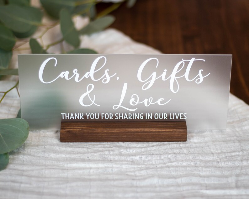 Cards and Gifts Sign Gift Table Sign Card Box Sign - Etsy