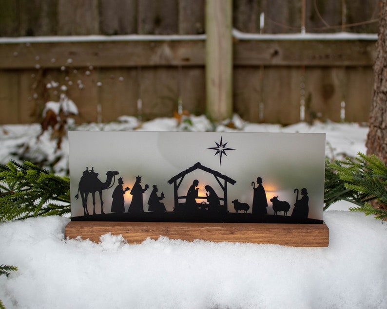 Holiday Decor Nativity Scene Rustic Christmas Decor | Etsy