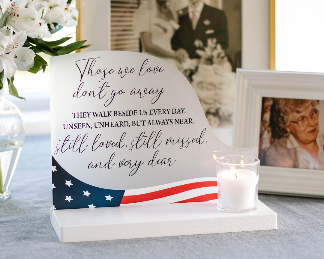 Remembrance Gifts - Veteran Memorial - Fallen Soldier Memorial ...