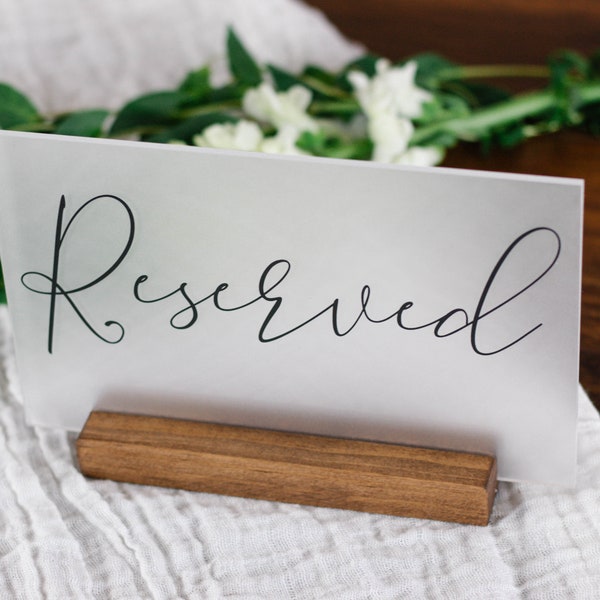 Acrylic Table Sign - Etsy