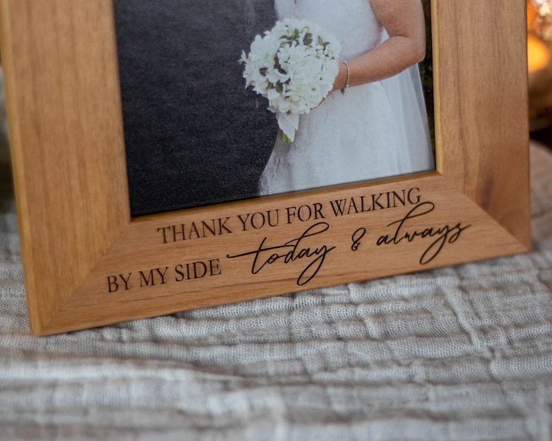 Father of the Bride Gift From Bride Wood Picture Frame - Etsy