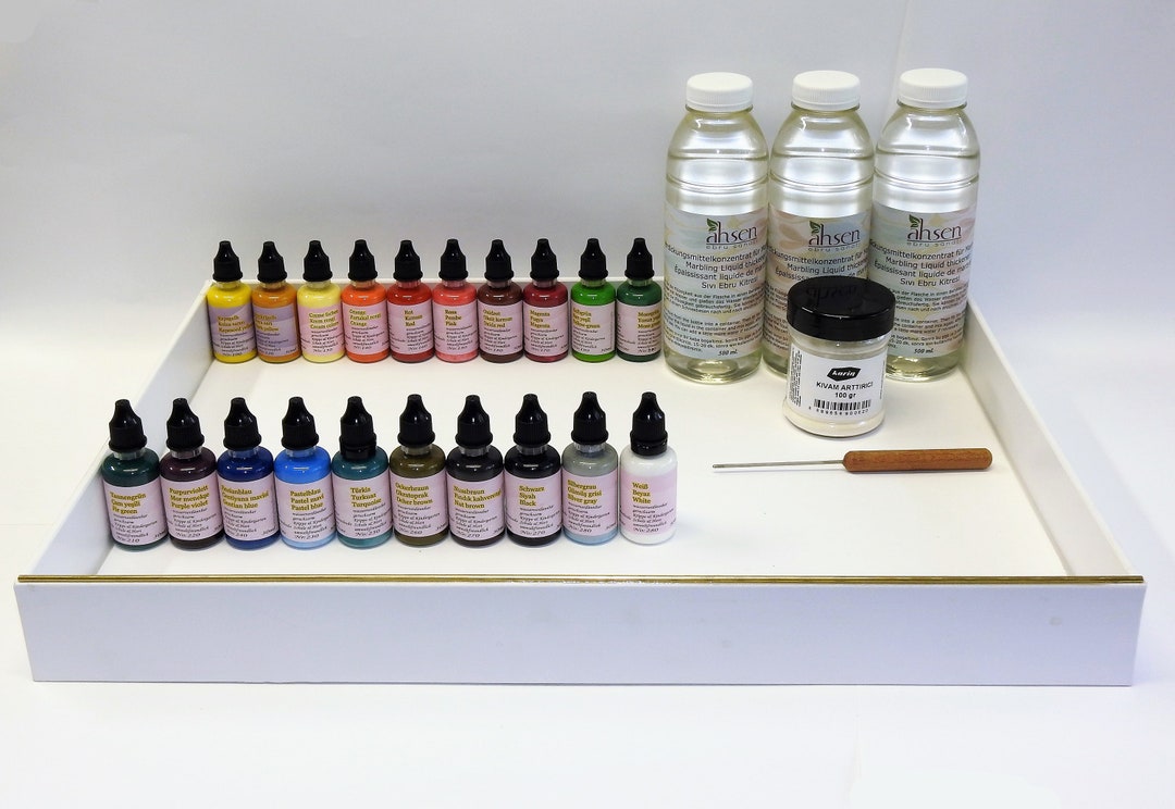 Marbling Learning Set 16 Pieces - Etsy