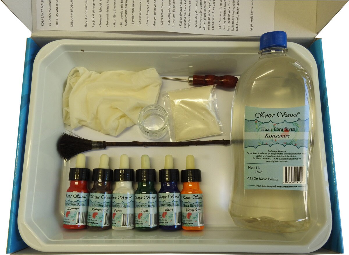 Marbling Learning Set (16 Pieces) - Etsy UK