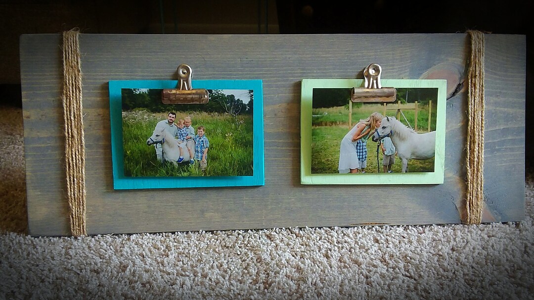 Custom Made to Order Rustic Cottage Double Picture Frame - Etsy