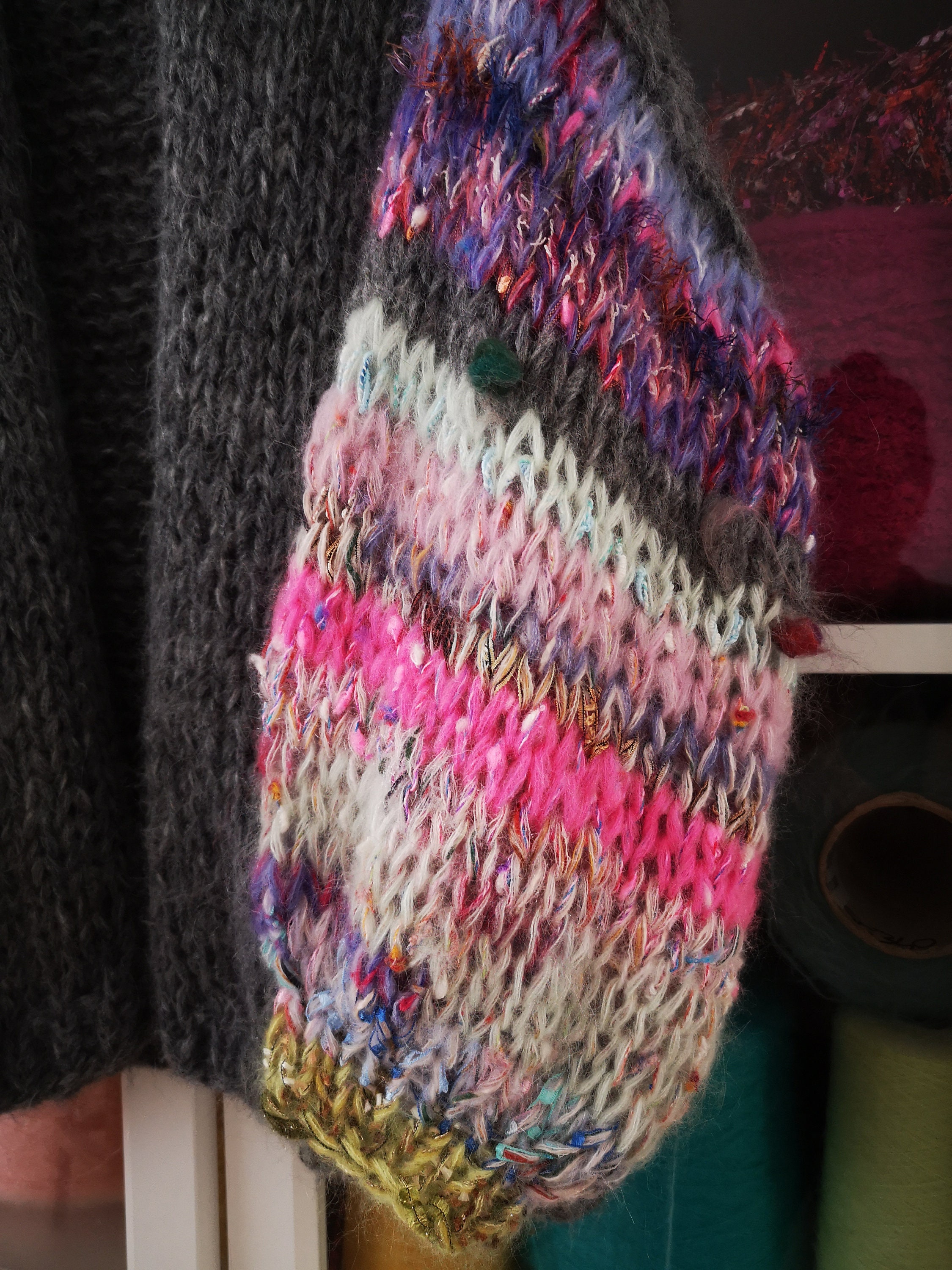 Ready to Go MONI Alpaca and Silk Mohair Cardigan Multicolor and ...