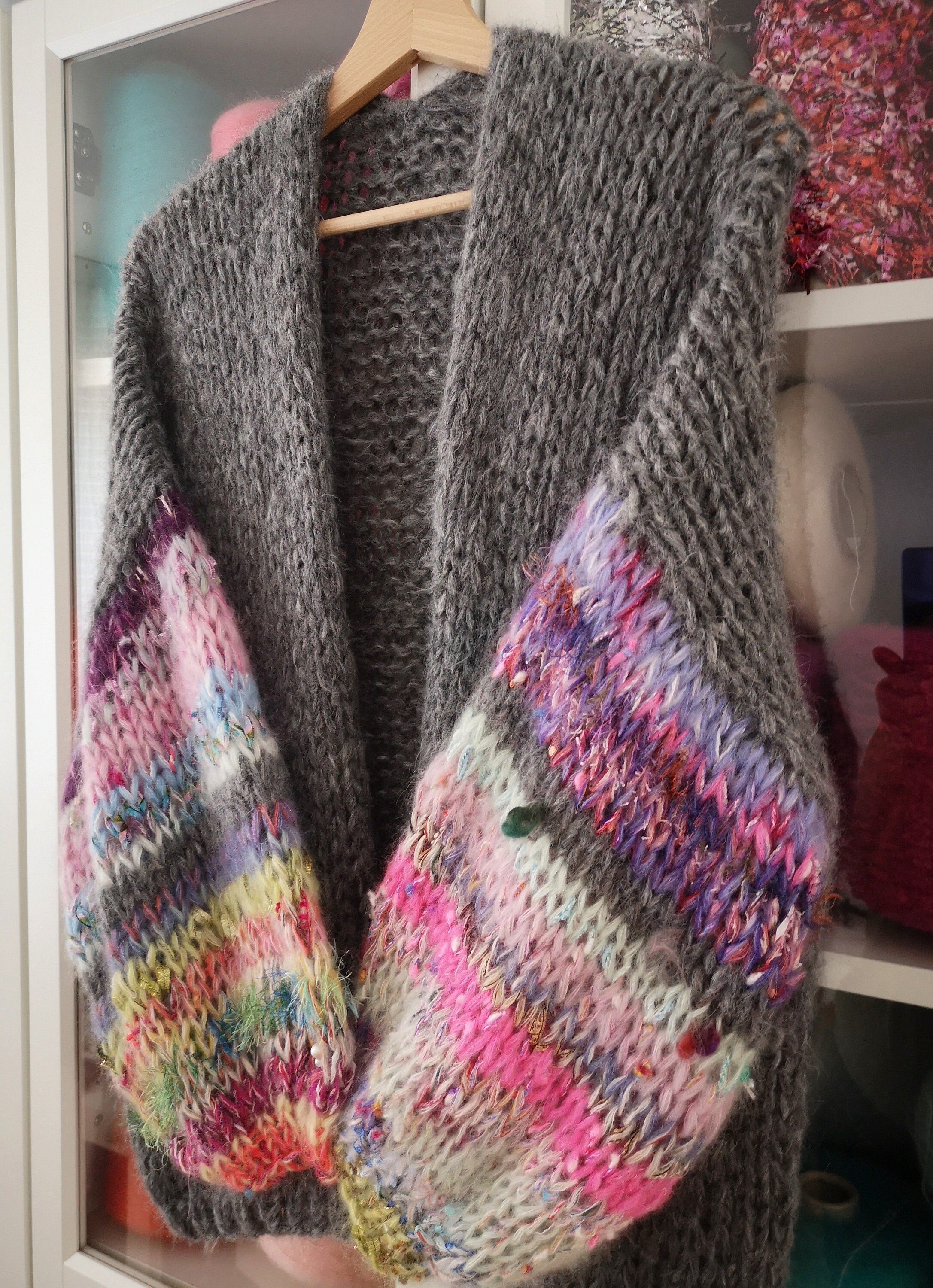 Ready to Go MONI Alpaca and Silk Mohair Cardigan Multicolor and ...
