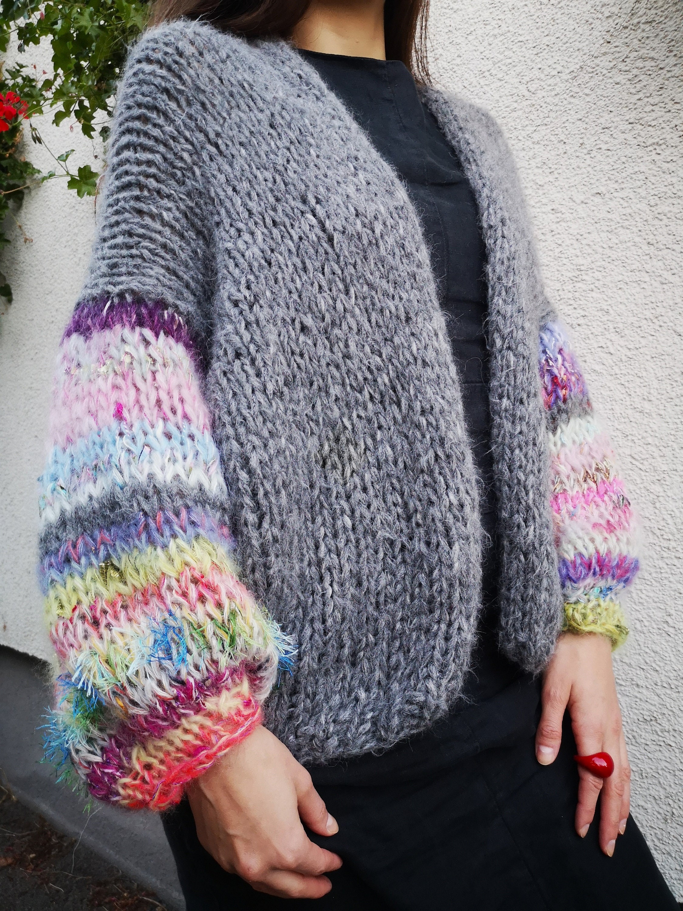 Ready to Go MONI Alpaca and Silk Mohair Cardigan Multicolor and ...
