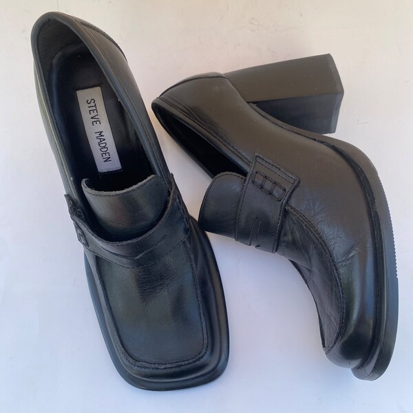 90s Chunky Heels - Etsy