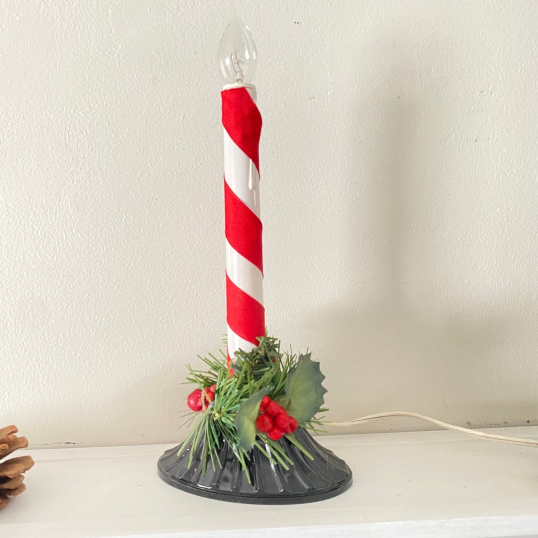 Vintage Red Ribbon Decorated Single Window Candle Light Candolier ...