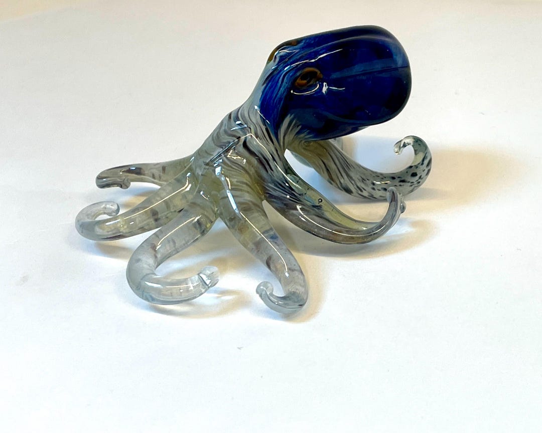 Octopus in Murano Glass. Realistic Realization in Glass Multicoloured ...